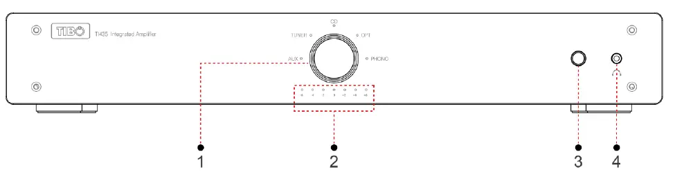 TIBO Hifi Stereo Integrated Amplifier multiple User Manual