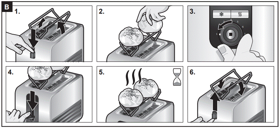 BOSCH TAT7S25 Compact Toaster Instruction Manual