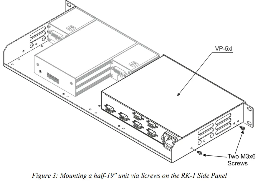 KRAMER RK-1 Rack Adapter User Manual