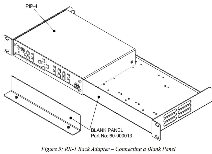 KRAMER RK-1 Rack Adapter User Manual