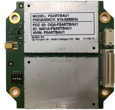 autec FSARTBAU1 Radio Module Instruction Manual