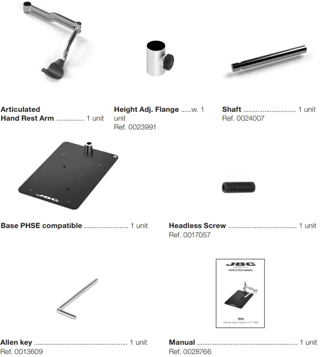 JBC RHS-A RHS Rework Hand Support Instruction Manual