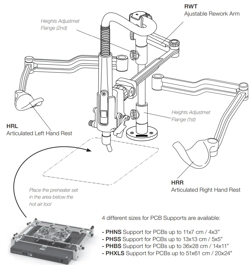 JBC RHS-A RHS Rework Hand Support Instruction Manual